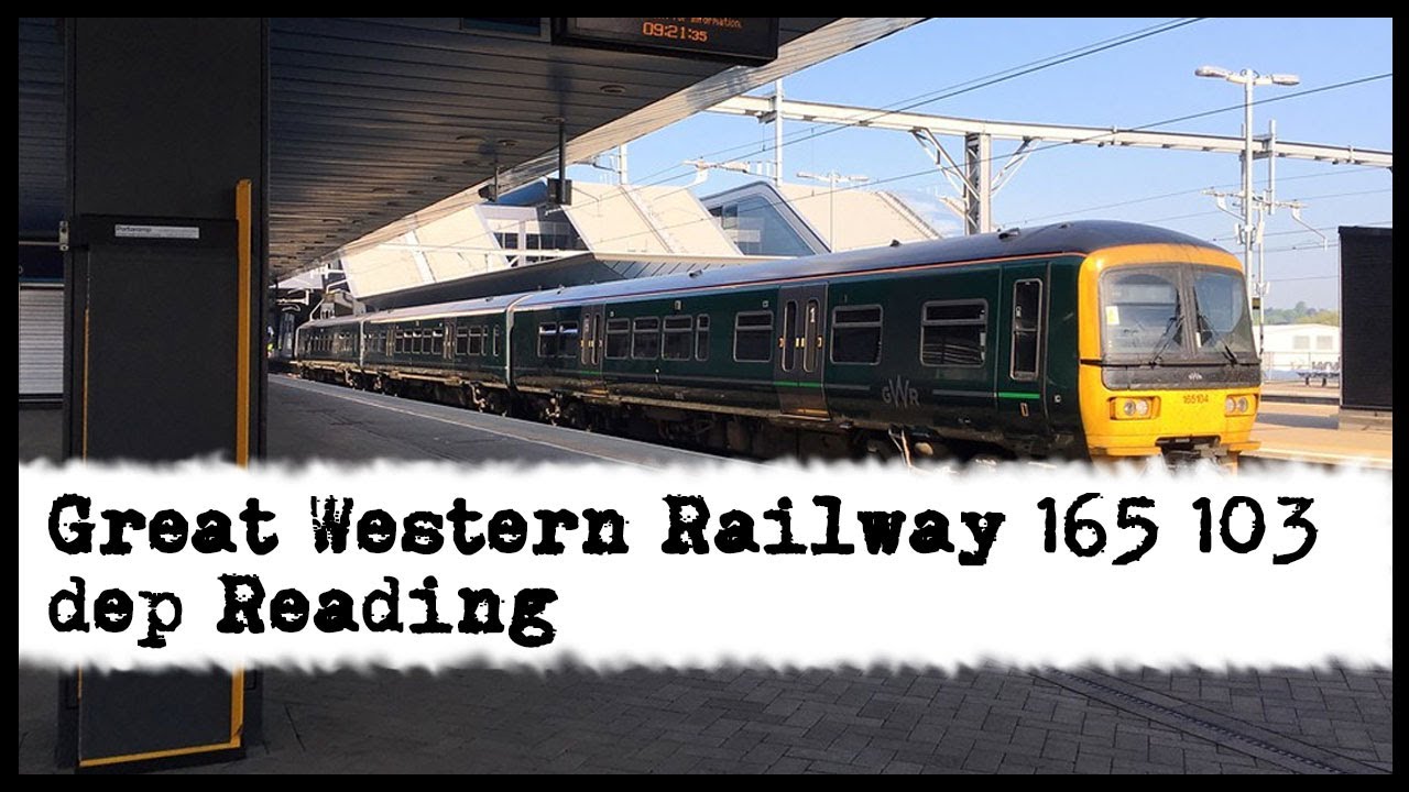 GWR 165 103 departing Reading - YouTube