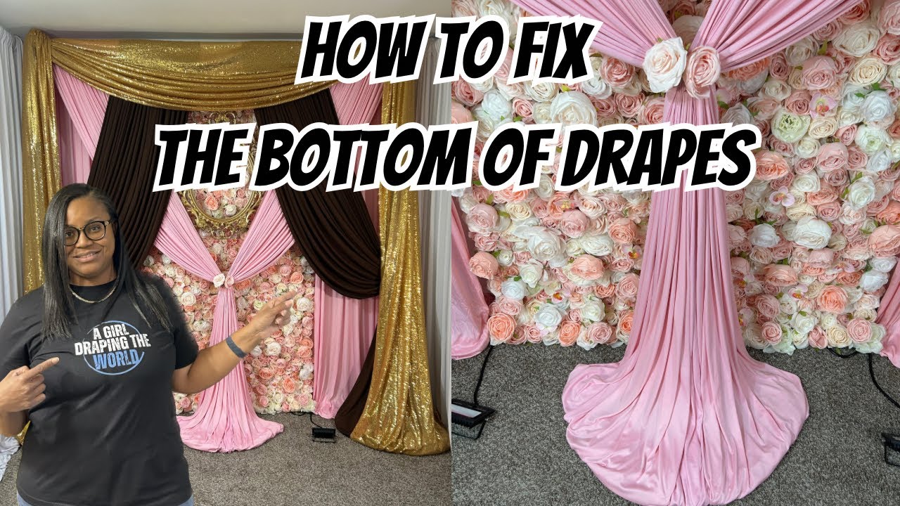 How to fix the bottom of your backdrop - YouTube