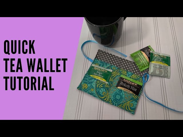 Quilted Tea Bag Wallet