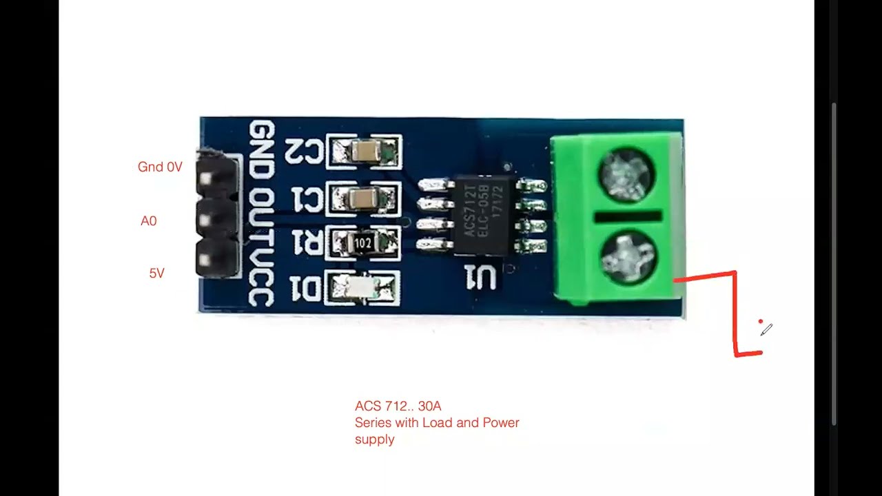 ACS 712 Basic | DC Current Sensor - YouTube