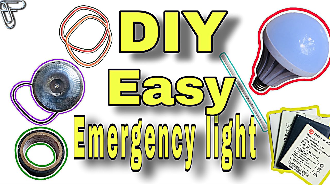 DIY | how to make emergency light using unused things | life hack - YouTube