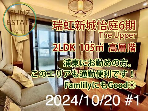 上海 虹口 瑞虹新城怡庭6期 2LDK 105㎡ 高層階 地下鉄4号線「臨平路駅」 徒歩4分、地下鉄10号線「郵電新村駅」徒歩10分 - YouTube