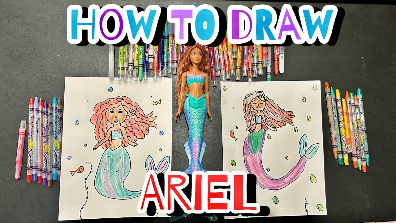 HOW TO DRAW ARIEL (FROM THE LITTLE MERMAID 2023) - YouTube