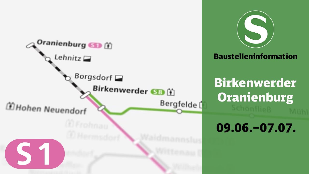 S-Bahn Berlin Baustelleninformation barrierefrei | Birkenwerder ...