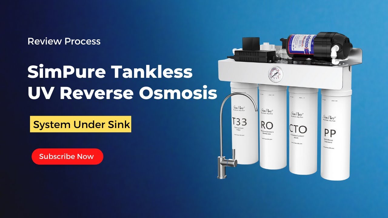SimPure Tankless UV Reverse Osmosis System Under Sink - YouTube