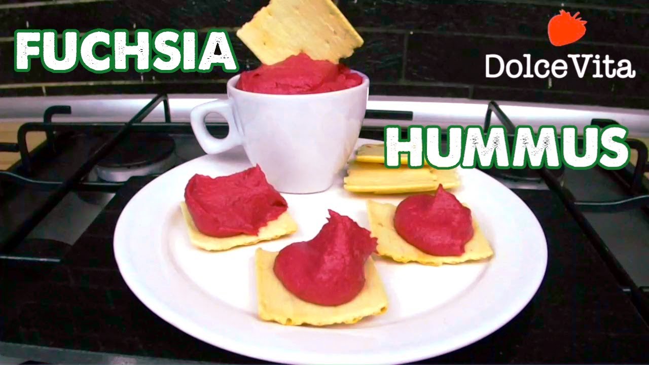 Fuchsia Hummus Vegan recipe - YouTube