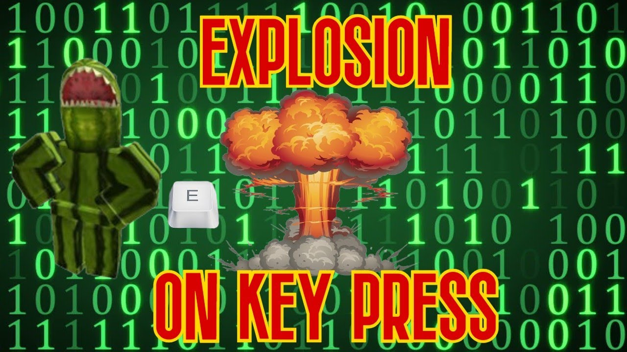 Trigger an Explosion with a Key Press in Roblox Studio! - YouTube