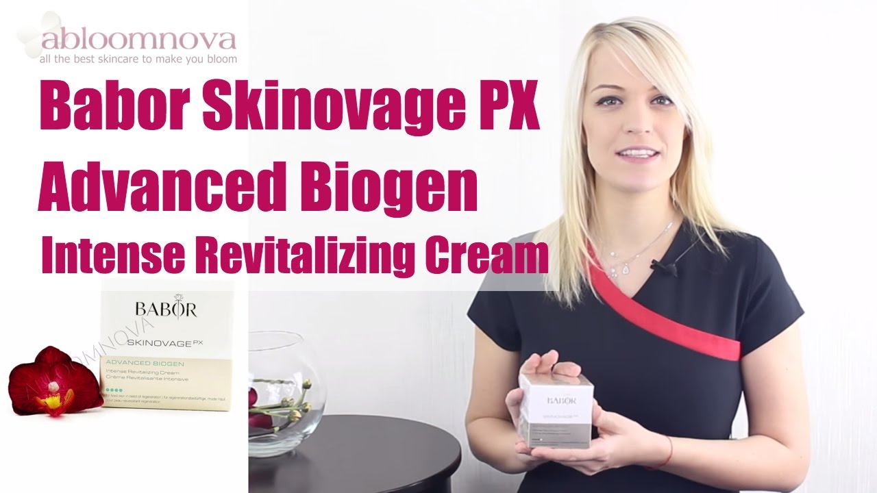 Babor Skinovage PX Advanced Biogen Intense Revitalizing Cream - YouTube