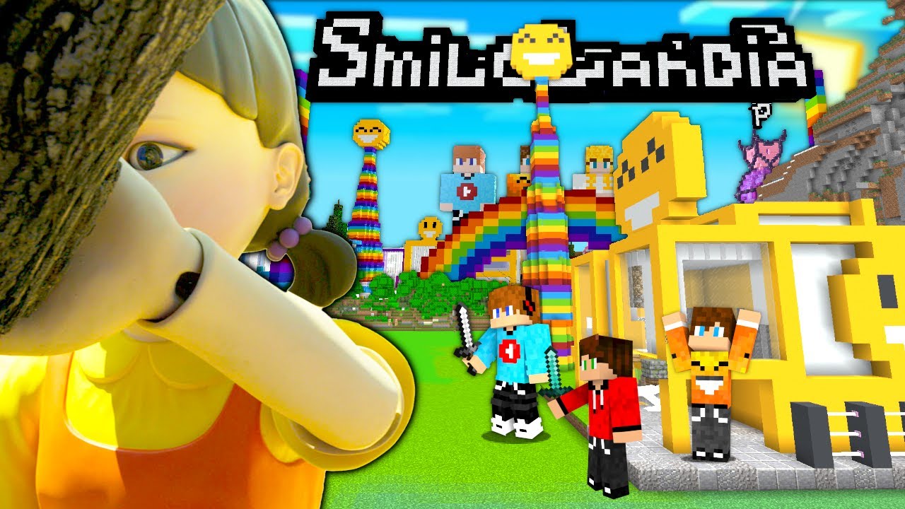 LALKA SQUID GAME vs SmileLandia w Minecraft! | SmileSlow i Sebek - YouTube