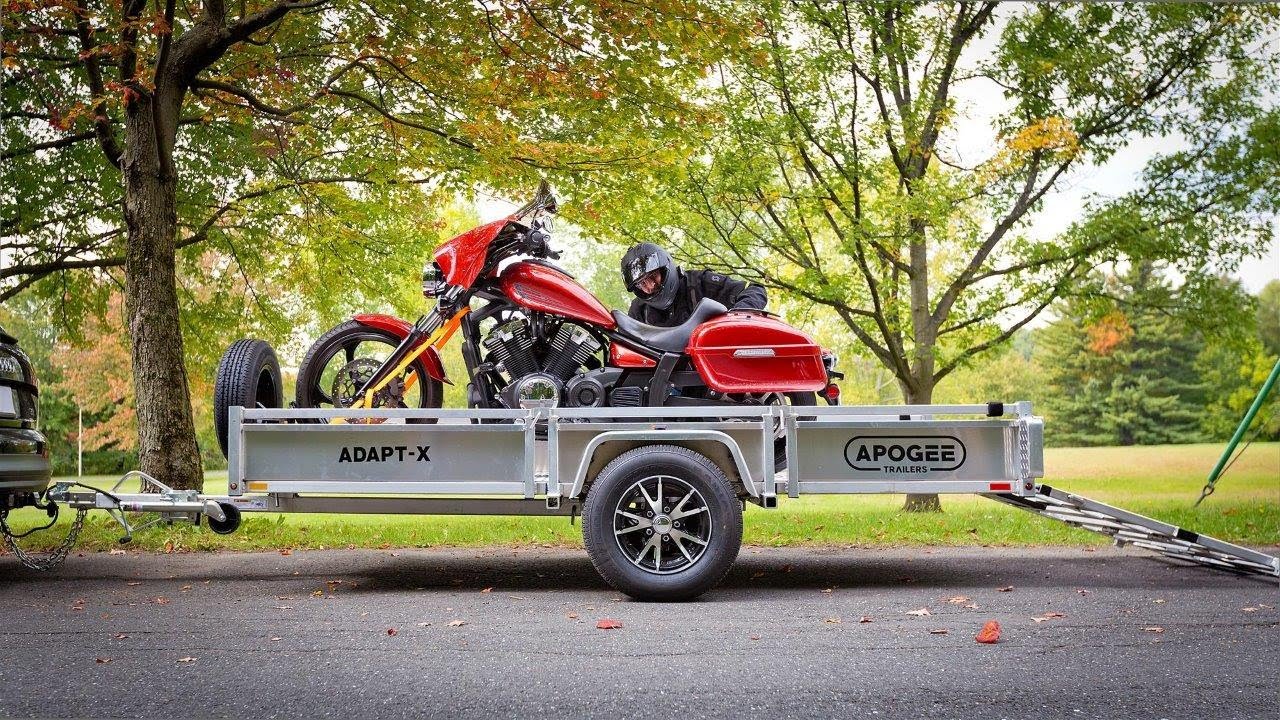 Apogee Folding Trailers for Motorcycles - YouTube