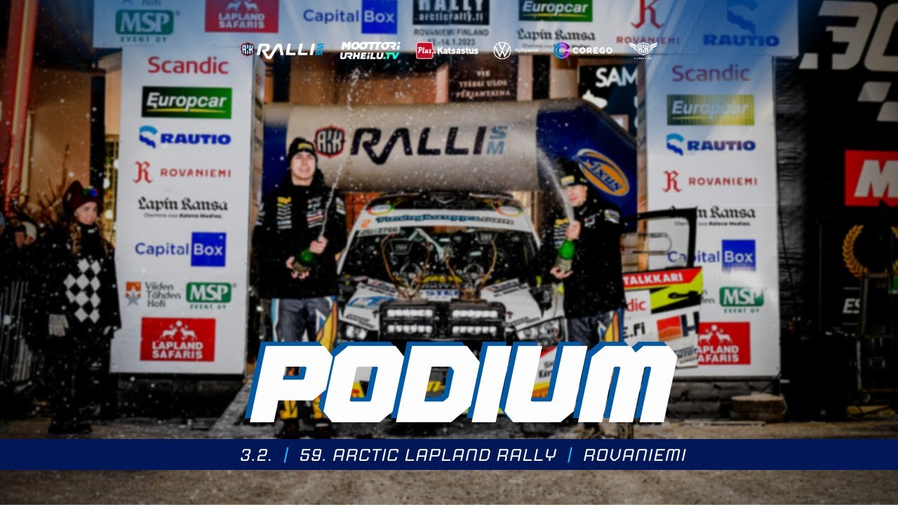 🔴 Ralli SM LIVE | 59th Arctic Lapland Rally Podium | 3.2.2024 - YouTube