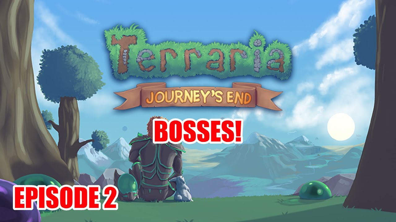 THE SLIME, THE EYE, AND THE GOBLINS | Terraria Journeys End - YouTube