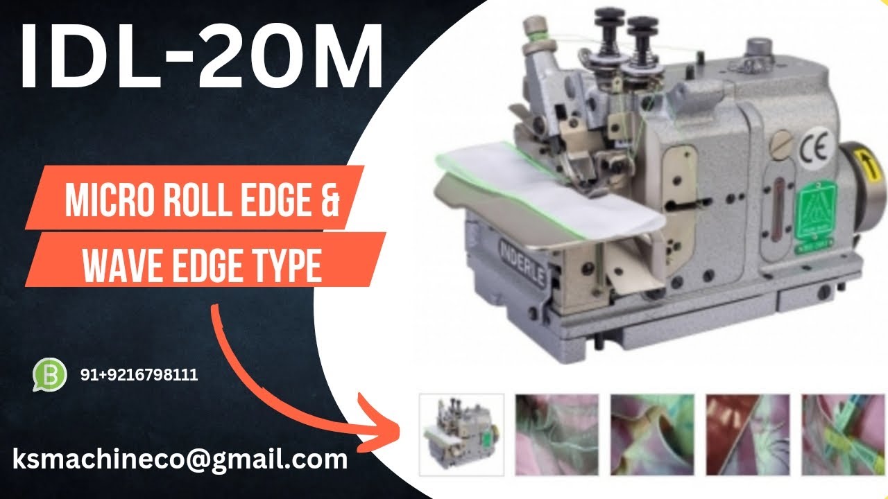 #Industrial #sewing #machine Micro roll edge & Wave edge type - YouTube