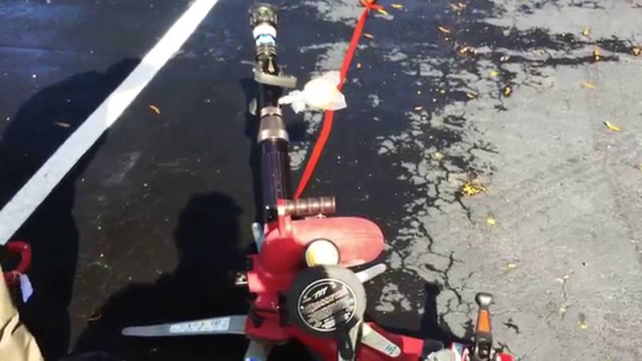 NFPA 1962 Automatic Nozzle Test - YouTube