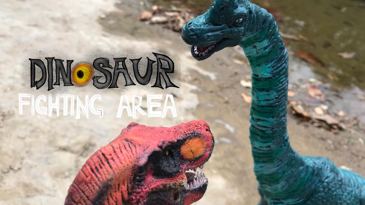 DINOSAUR FIGHTING AREA: 브라키오사우루스 vs 티라노사우루스 - YouTube