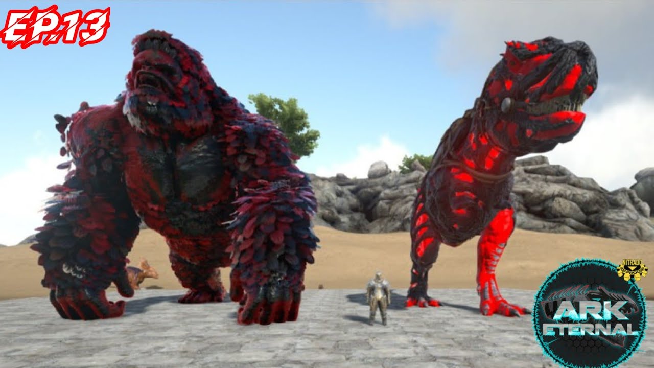 Best Day 😁 Taming a indominus Gorillal or corrupted Rex🔥: Ark Eternal ...