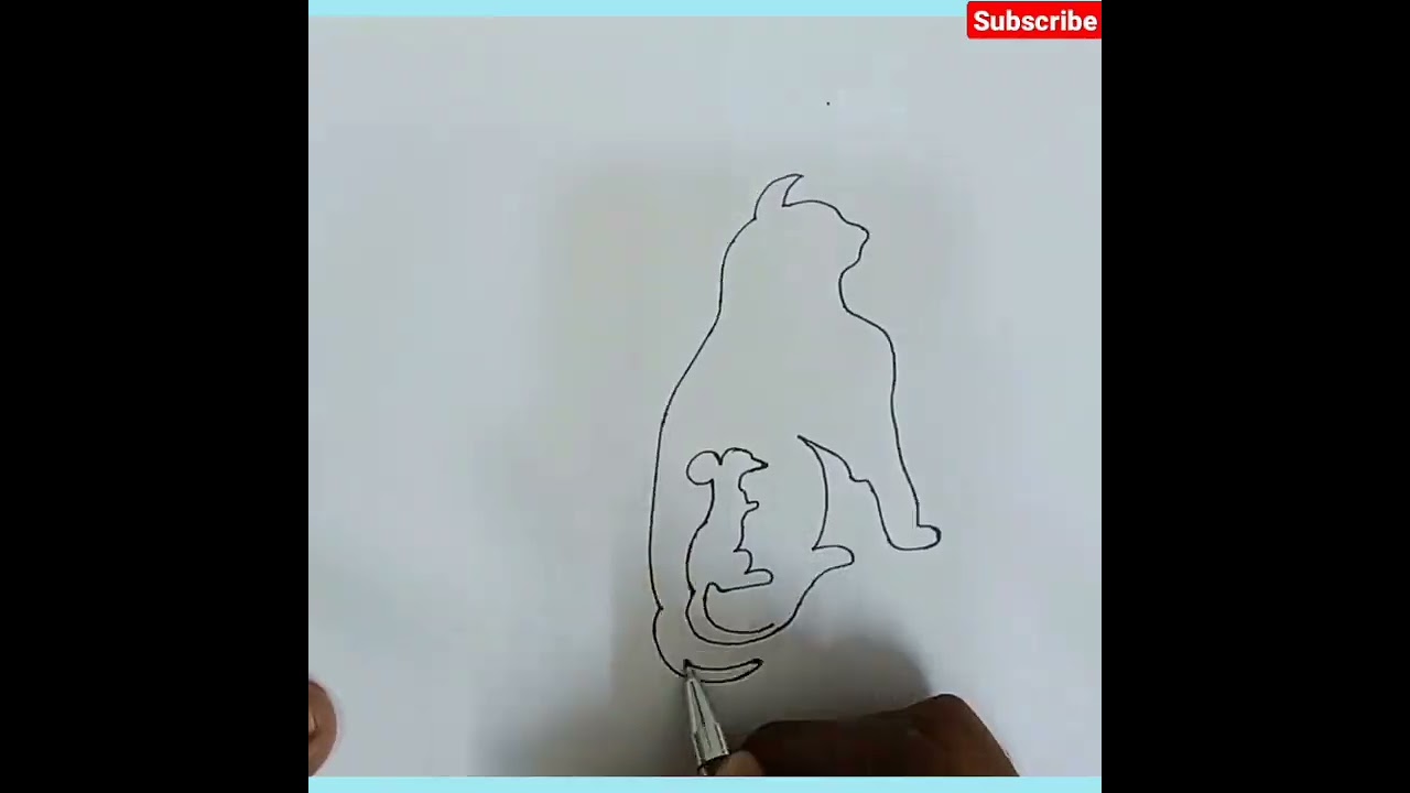 Drawing Without Lifting Pen | #shorts | #art | #drawing | #vivek_nishad ...