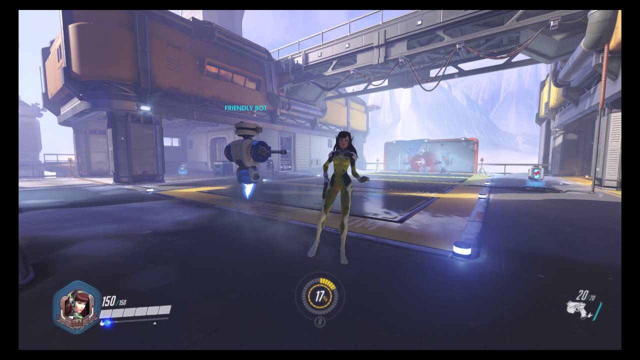 D.va emote without mech - YouTube