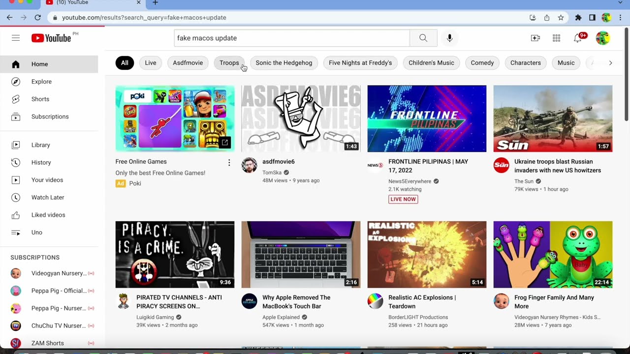 Fake macOS Update (REUPLOAD) - YouTube