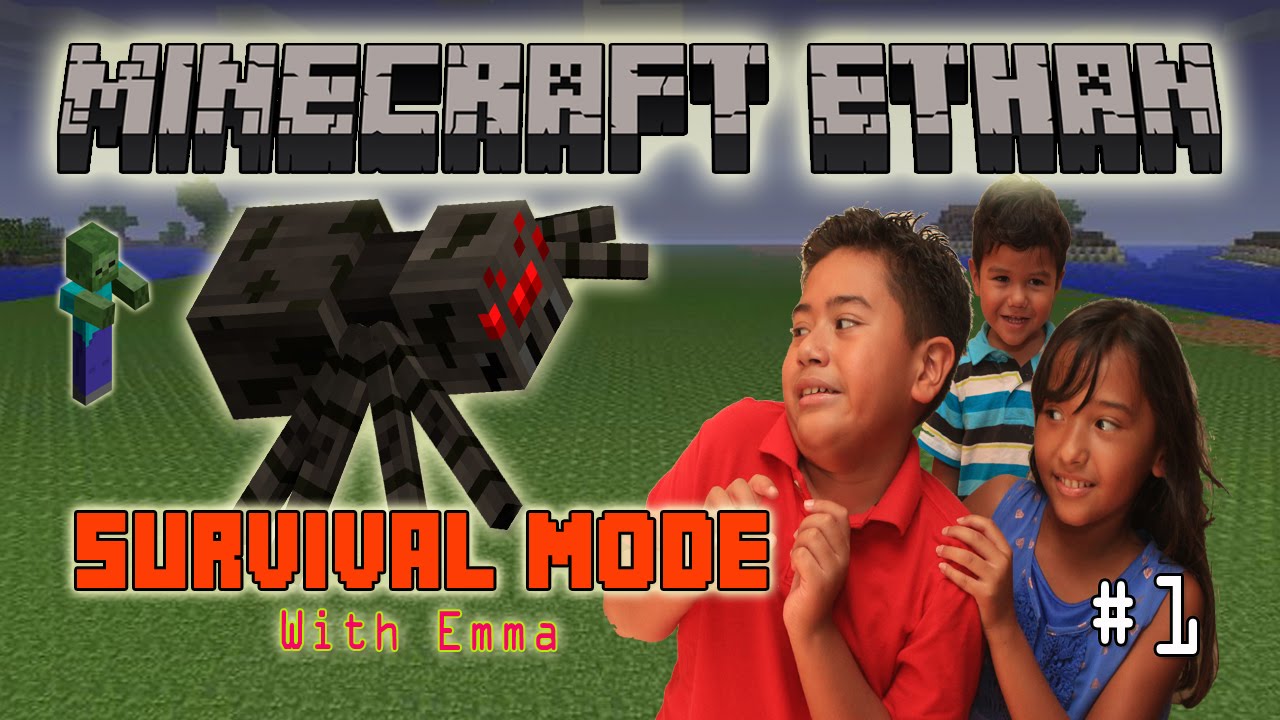 Minecraft Ethan And His Sister Plays Survival Mode In Minecraft - YouTube