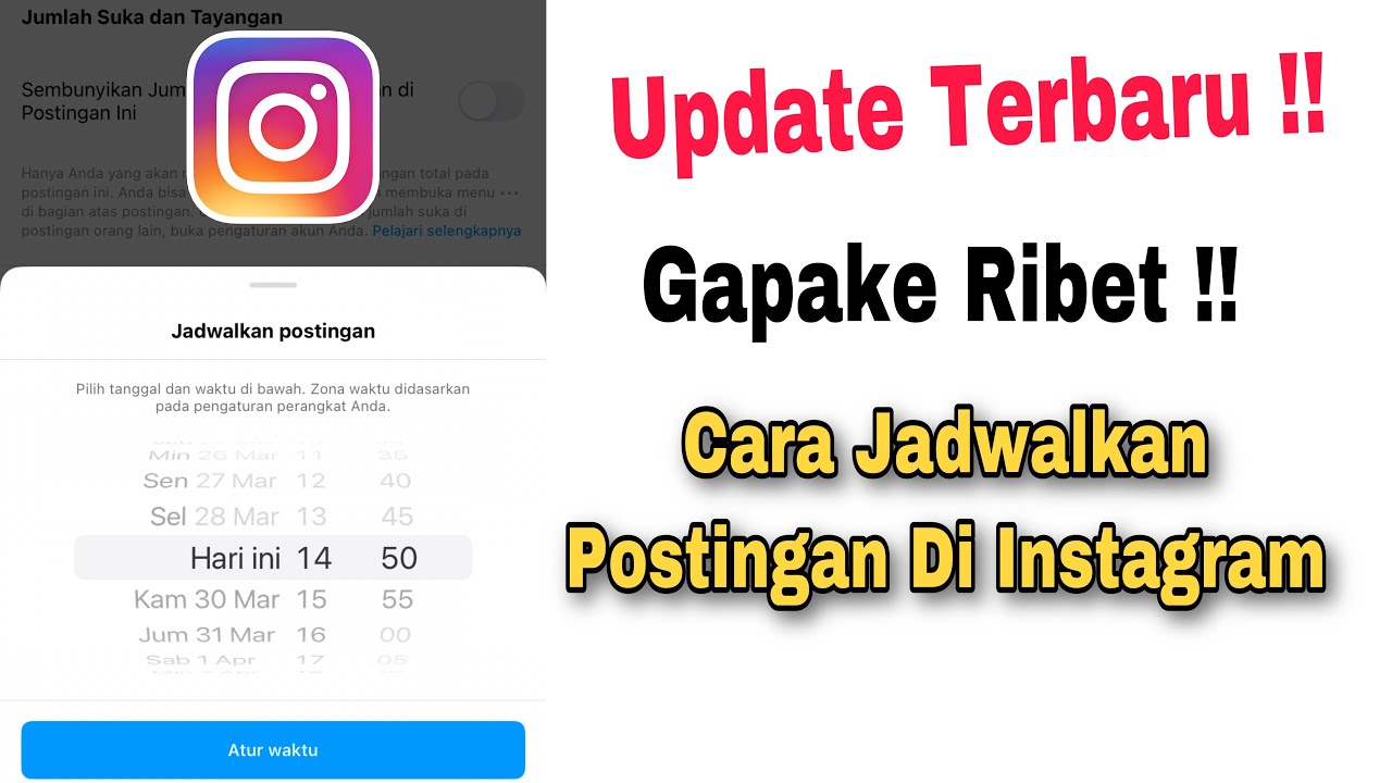 Cara Menjadwalkan Postingan Di Instagram - YouTube
