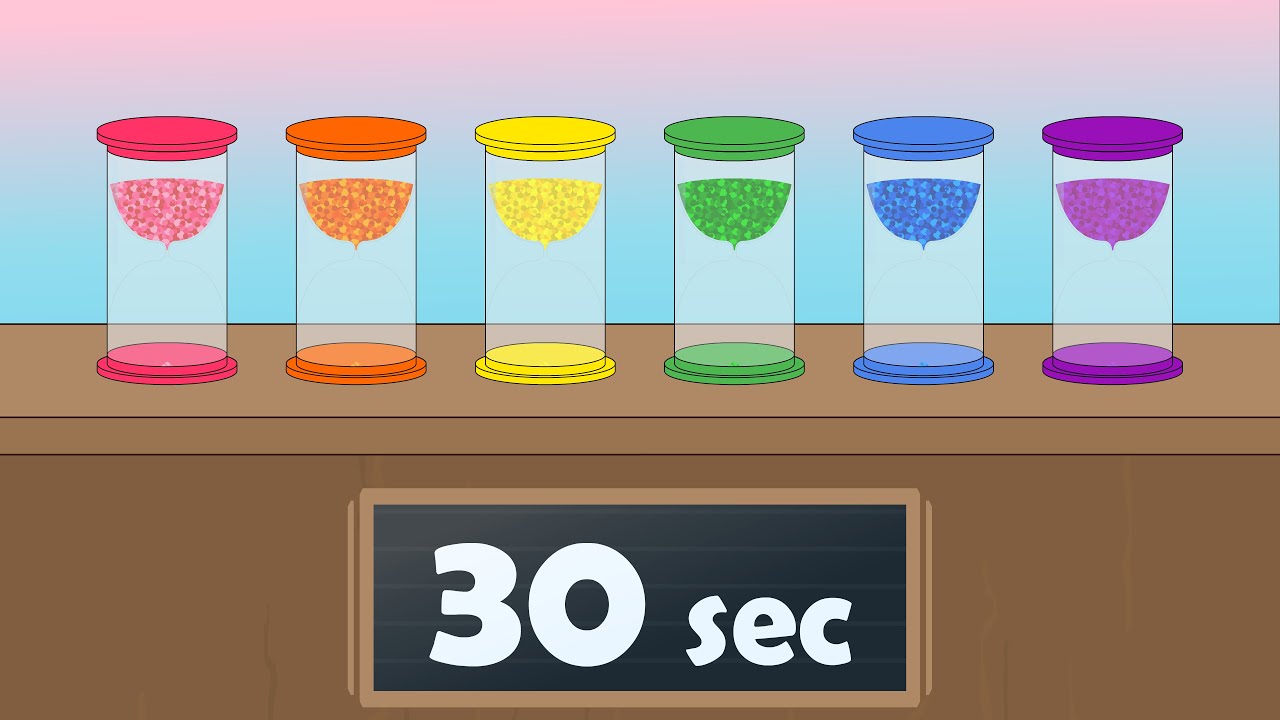 30 Second Timer (Rainbow Sand) - YouTube
