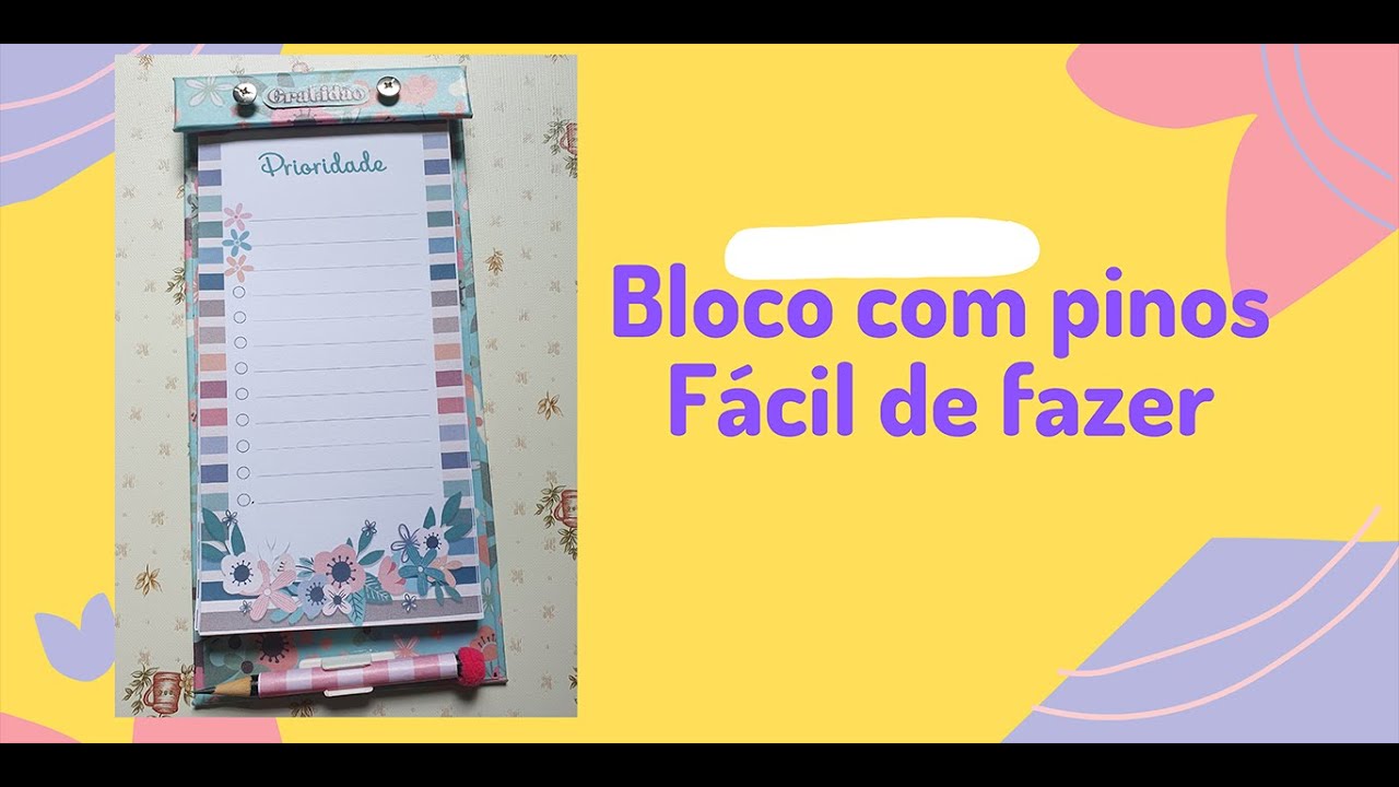 Bloco com pino passo-a-passo - YouTube