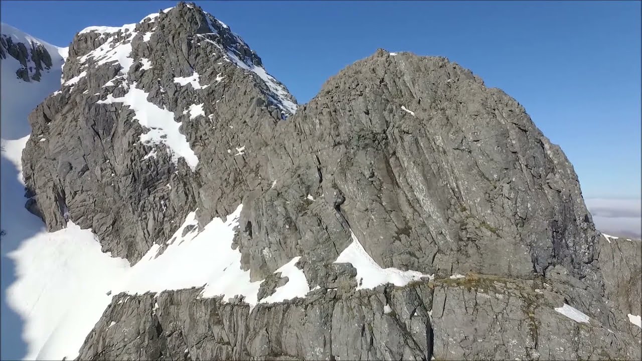 BEN NEVIS, Climbers on TOWER RIDGE, SCOTLAND - DRONE FLIGHT - YouTube