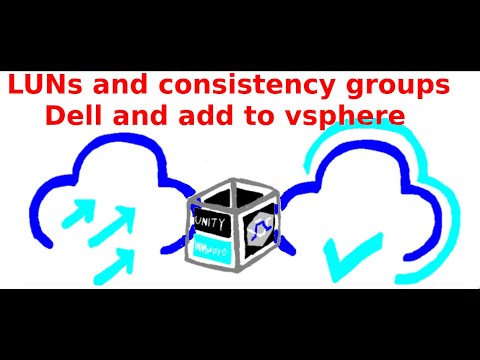 21-Configuring LUNs and consistency groups - Dell and add to vsphere آموزش - YouTube