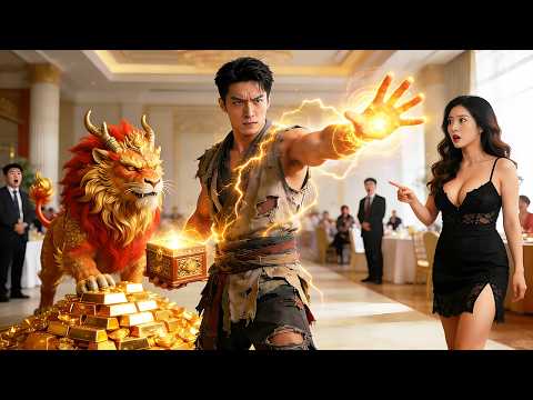 外賣小夥被女友家族踩臉羞辱，怎料他竟能憑藉寶盒穿越古今，下一秒拿出千億財寶和奇珍異獸，眾人見狀紛紛下跪求原諒！#逆襲 #短劇 #大陆短剧