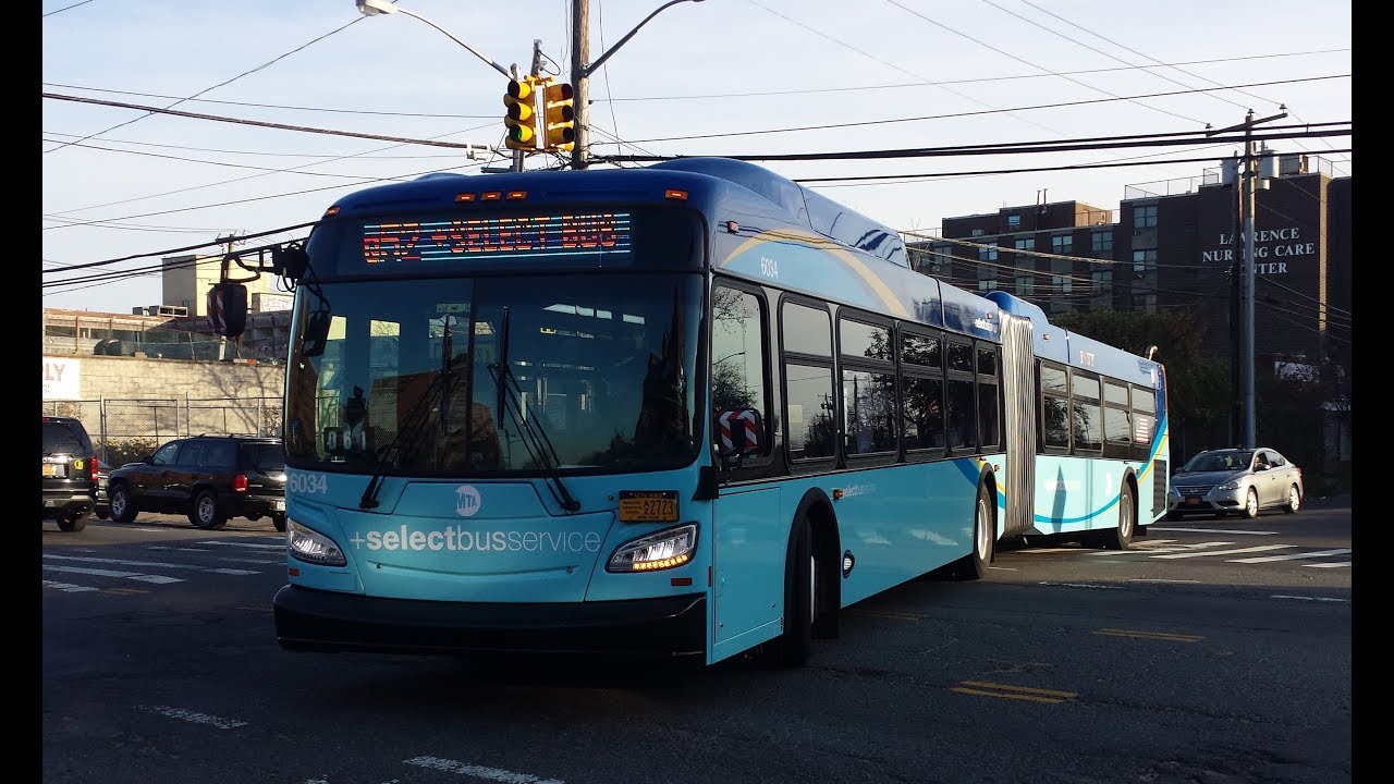 MTA Bus: 2017 New Flyer XD60 Xcelsior Artic [#6034] Q52 +SBS+ @ Beach ...