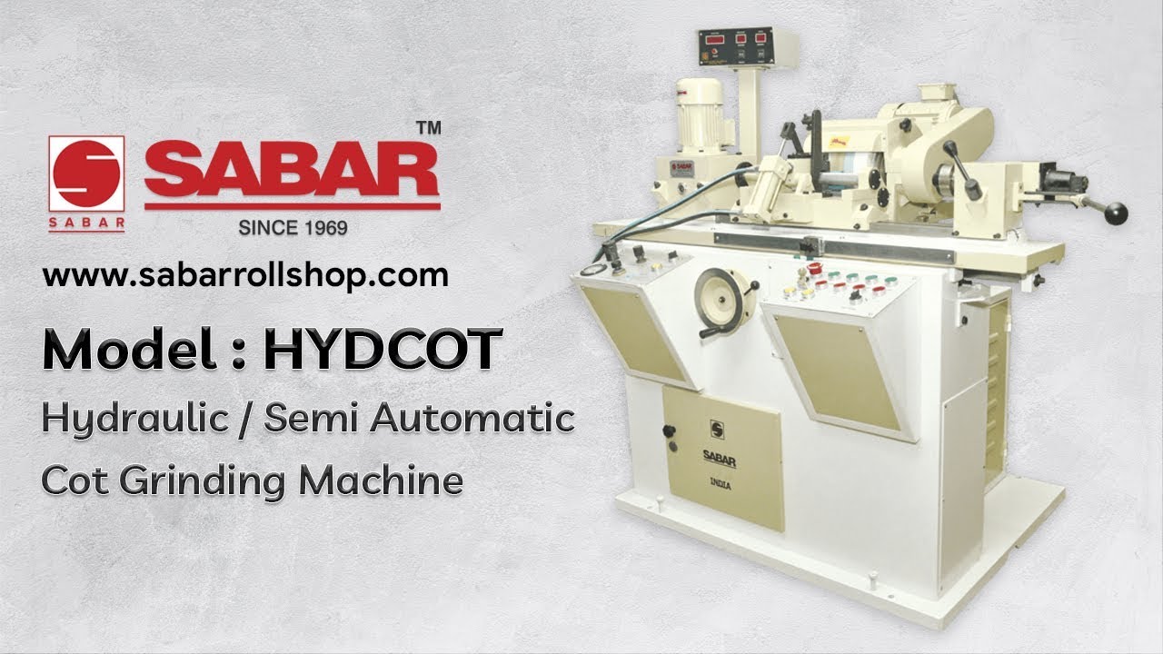 SABAR Cot Grinding Machine - Model : HYDCOT - YouTube