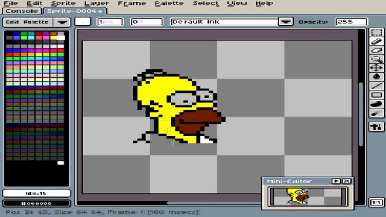 Homer Simpson Pixel Art - YouTube