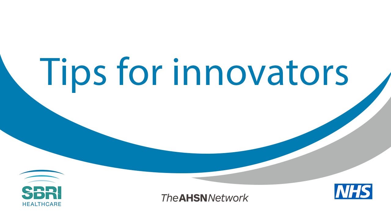SBRI Healthcare - Tips for innovators - YouTube