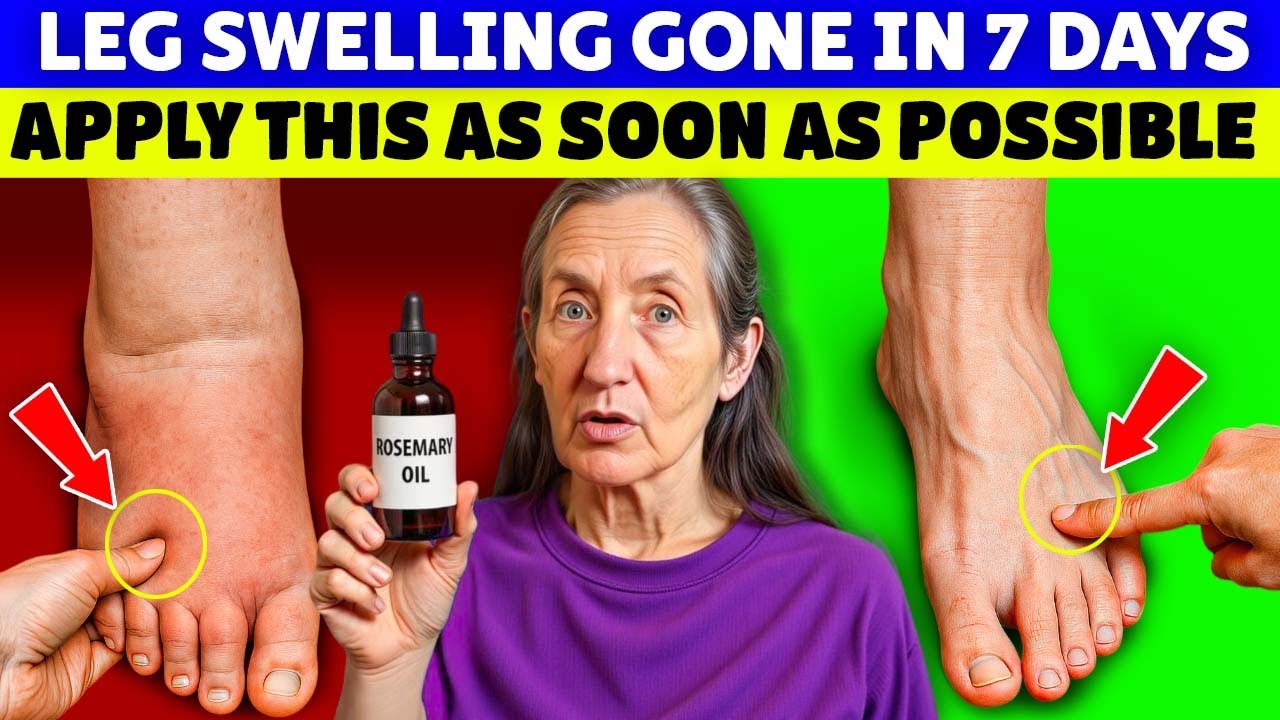 SENIORS, Rub This Oil On Legs to ERASE Swelling & Melt Fat in 7 Days ...