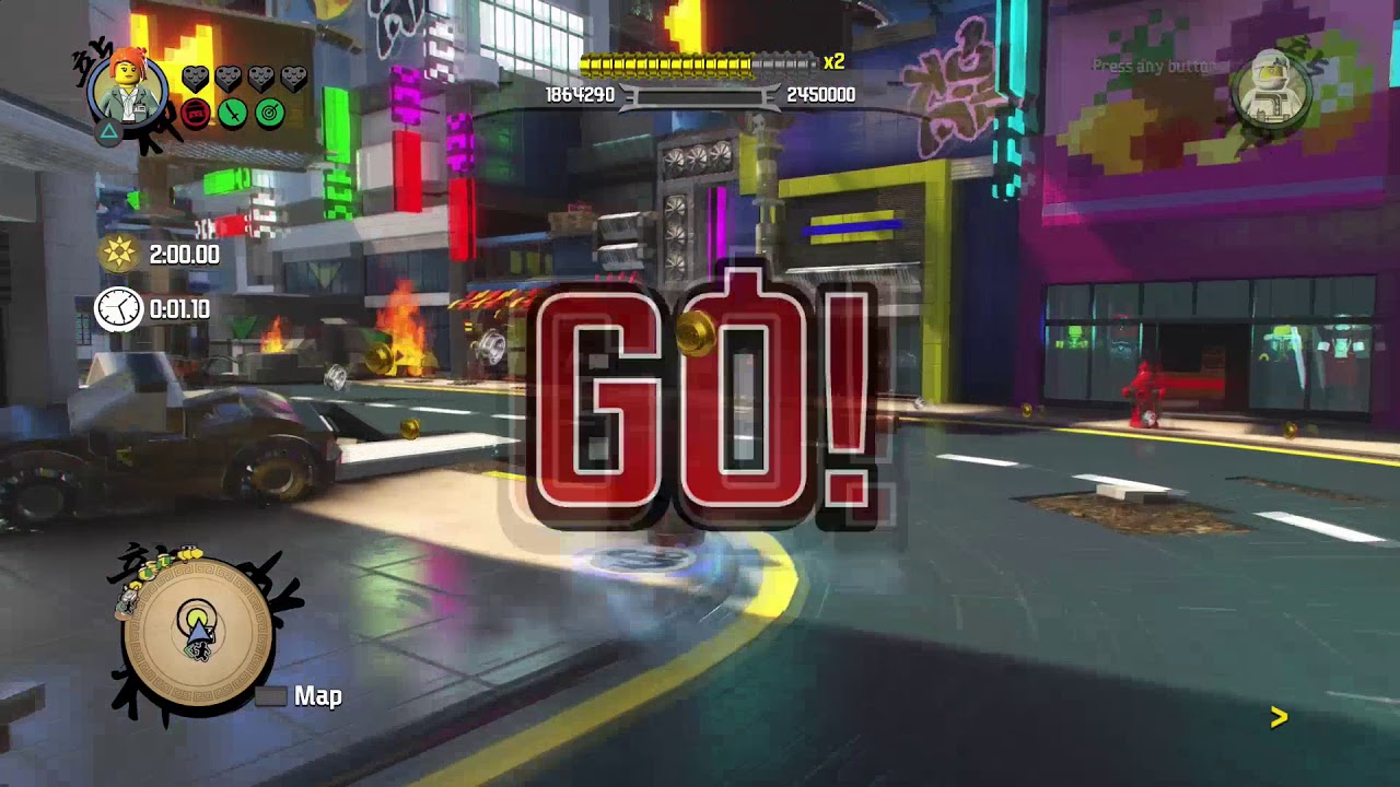 Ninjago City Beach Free Roam 100% Gold Bricks, minifigures LEGO Ninjago ...