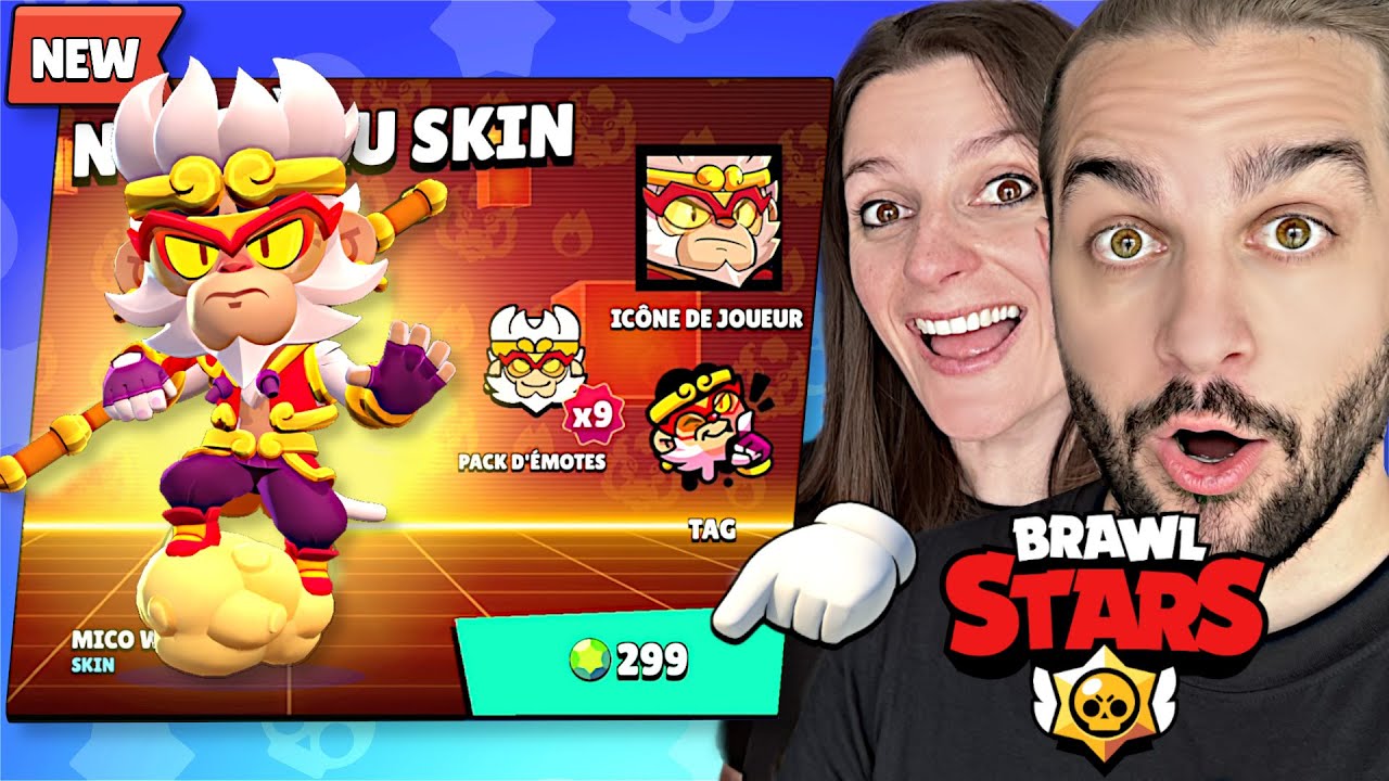 ON ACHETE LE SKIN LE PLUS CHER DE MICO WUKONG SUR BRAWL STARS ! - YouTube