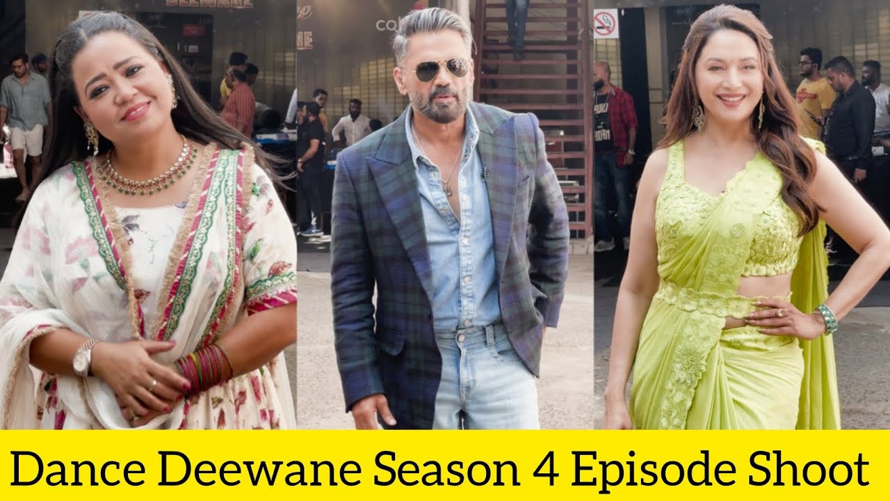 Dance Deewane Season 4 Episode Shoot || Madhuri Dixit ,Suniel Shetty, Bharti Singh - YouTube