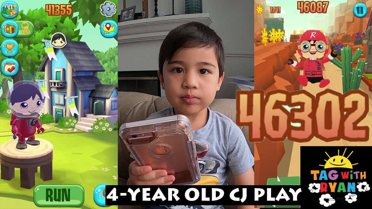 TAG with Ryan_4-Year old CJ - YouTube