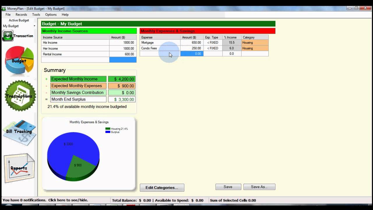 MoneyPlan Tutorial #1 - Getting Started - YouTube