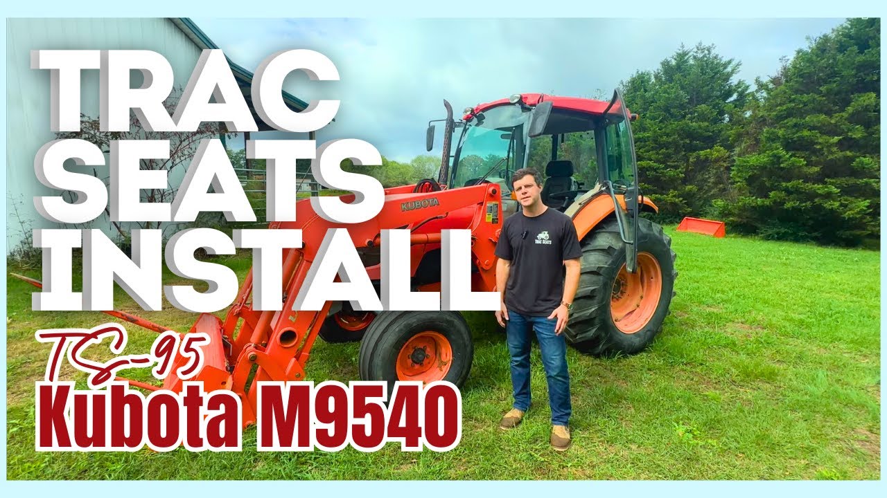 Tractor Seat Upgrade on Kubota M9540 - Trac Seats TS-95 Seat - How to Install - YouTube