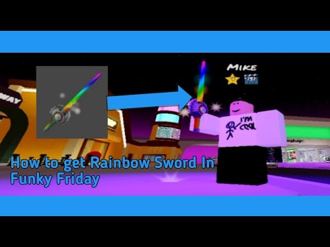 How To Get Rainbow Sword In Funky Friday | Funky Friday - YouTube