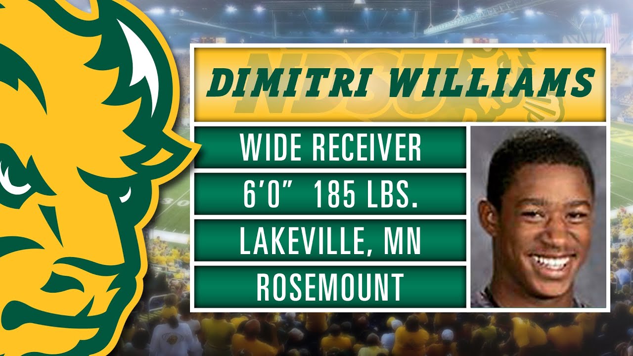 NDSU Football Signing Day 2015: Dimitri Williams - YouTube