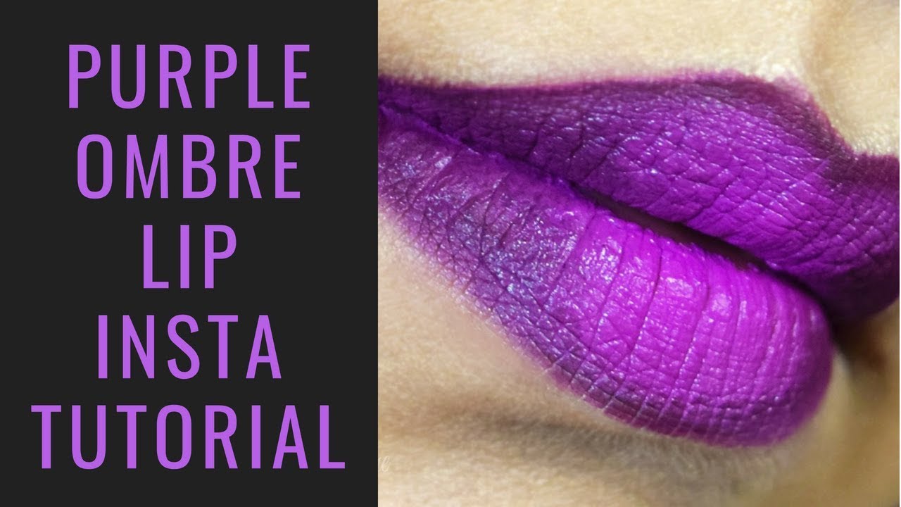 Purple Ombre Lips