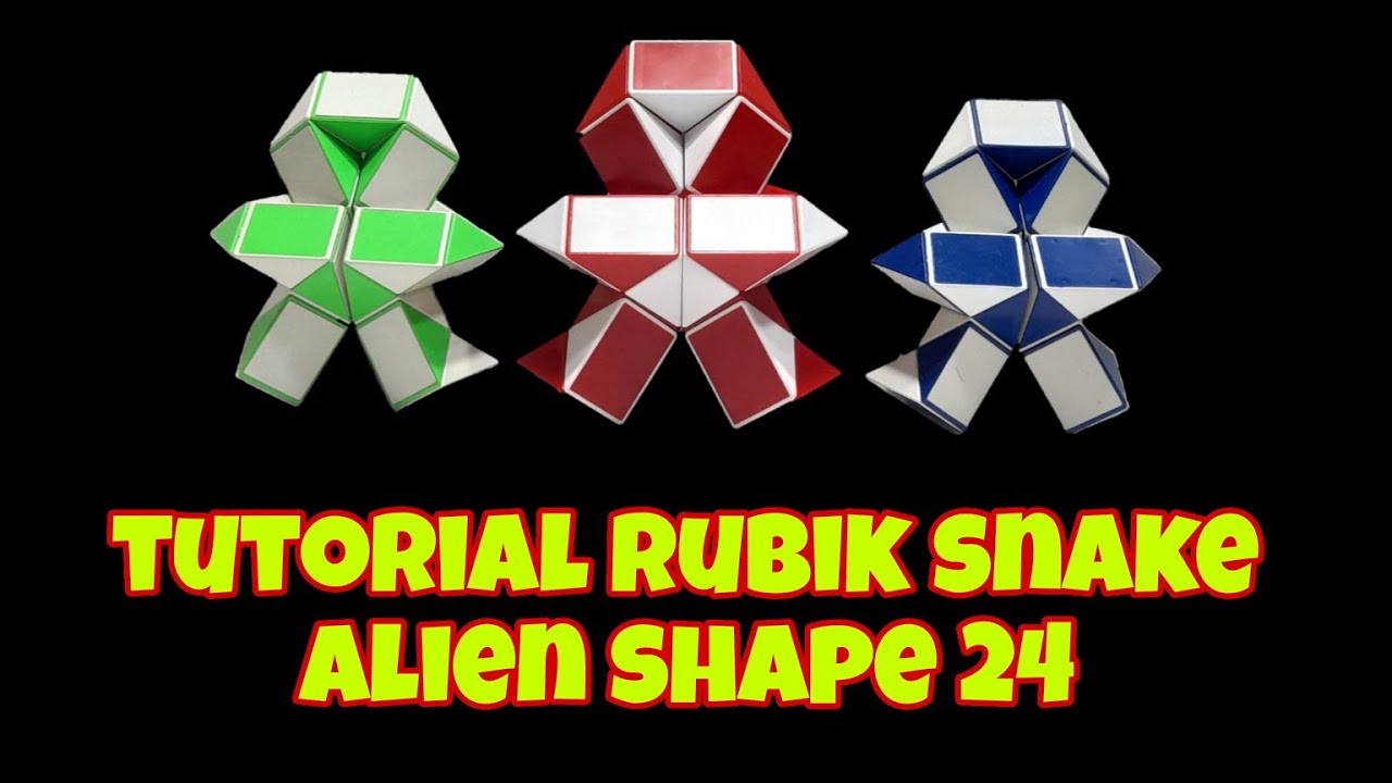 Rubik's snake 24 alien shape - YouTube