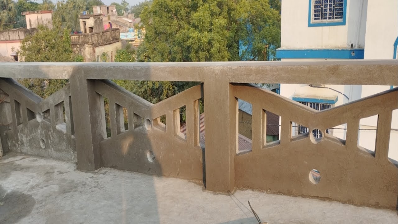 Parapet wall plaster design - YouTube