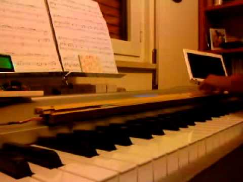 Homemade Ribbon MIDI Controller test #1 on Korg Triton ProX - YouTube