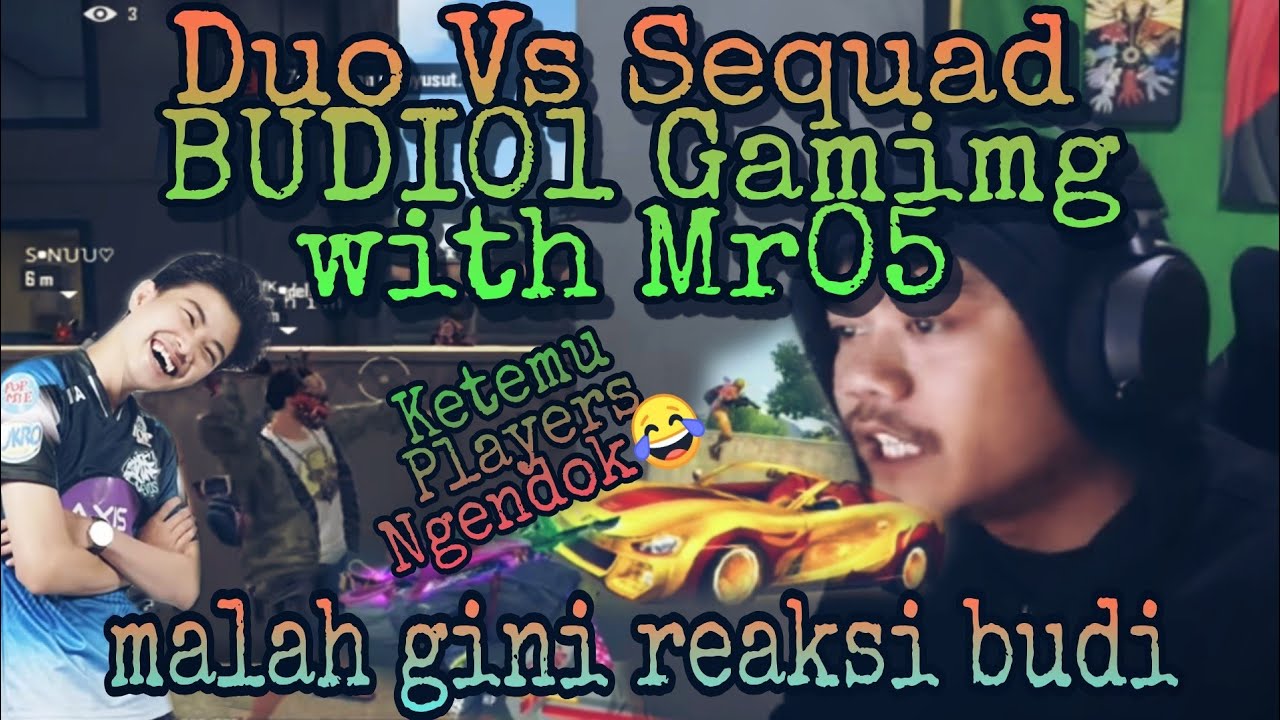 REAKSI YOUTUBERS FREE FIRE KETEMU PLAYER NGENDOK😂|BUDI01 |with|MR05 ...