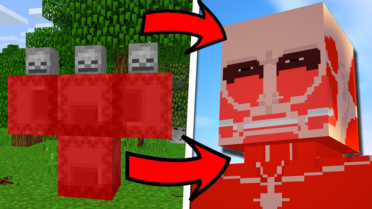 How To Spawn the Colossal Titan in Minecraft (Attack On Titan Addon ...