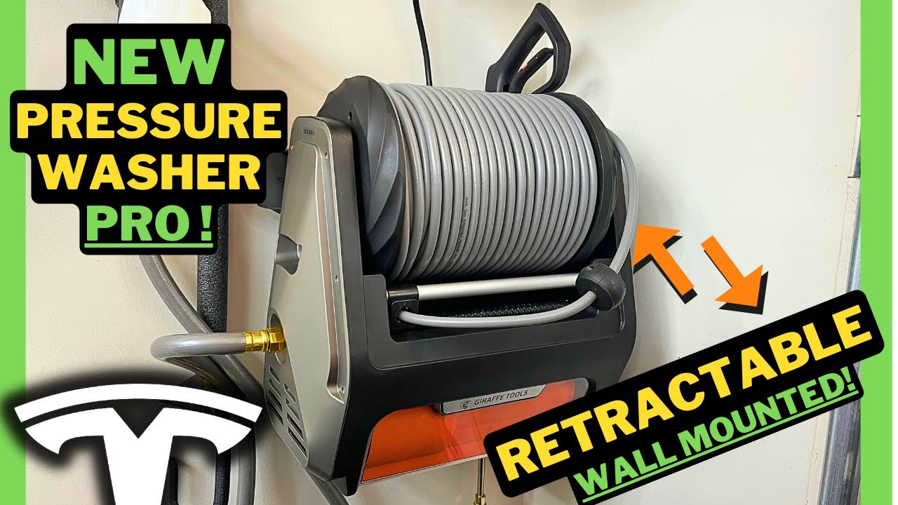 Retractable Pressure Washer Pro! Wall Mounted | Review, Install and ...